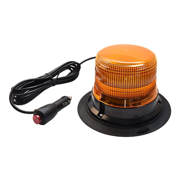 Beacon with magnetic base, amber glass 12/24V