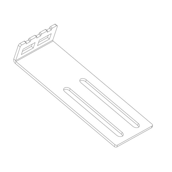 Floor bracket, FB4 transverse 162 mm